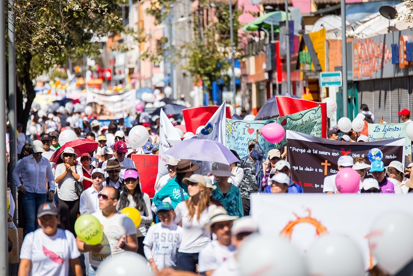 Christians march peacefully through Quito - Mission Network News